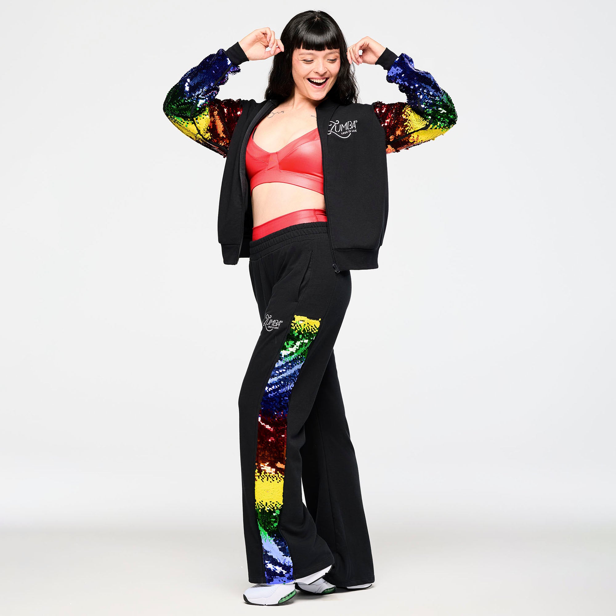 Zumba Bomber Jacket With Sequin Sleeves – LATINFIT LLC - Zumba Factory